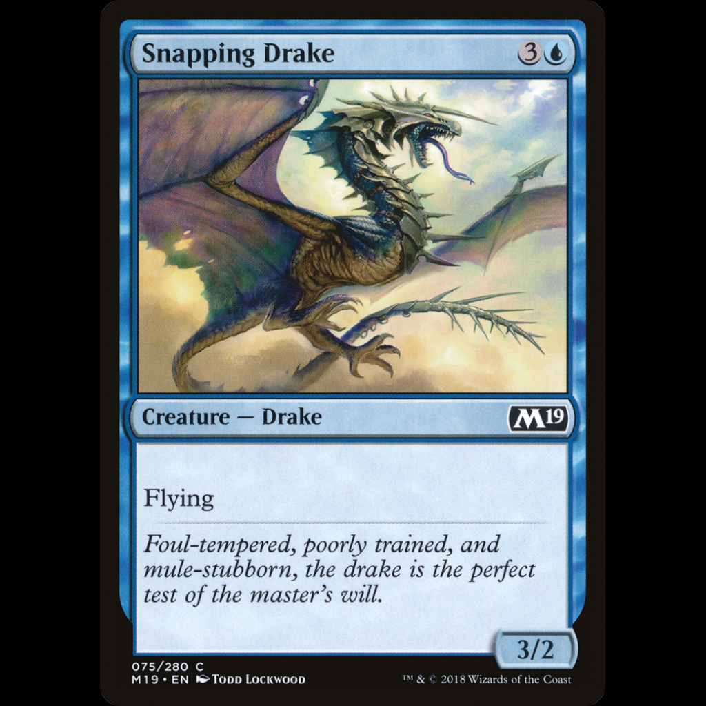 MTG Draco mordiente (Snapping Drake) Core Set 2019 m19#75 - Madtoyz