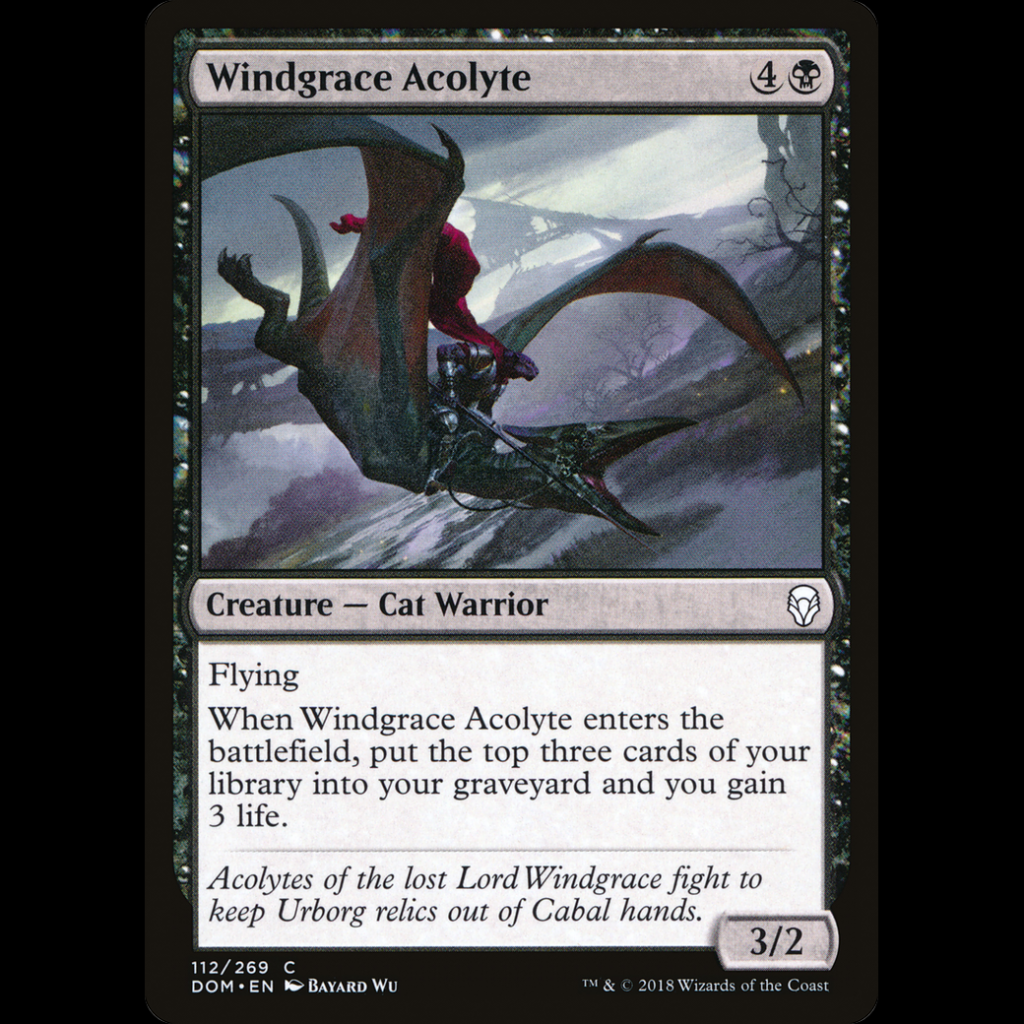 MTG Windgrace Acolyte Dominaria dom#112 - Madtoyz