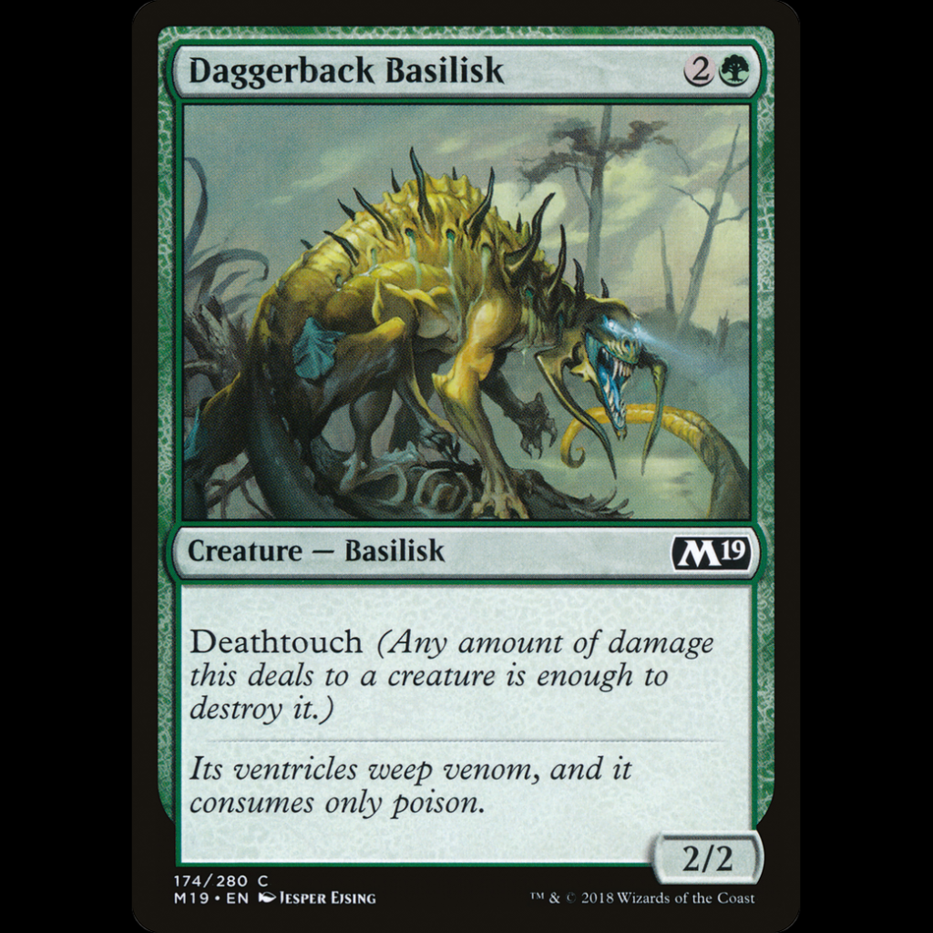 MTG Daggerback Basilisk Core Set 2019 m19#174 - Madtoyz
