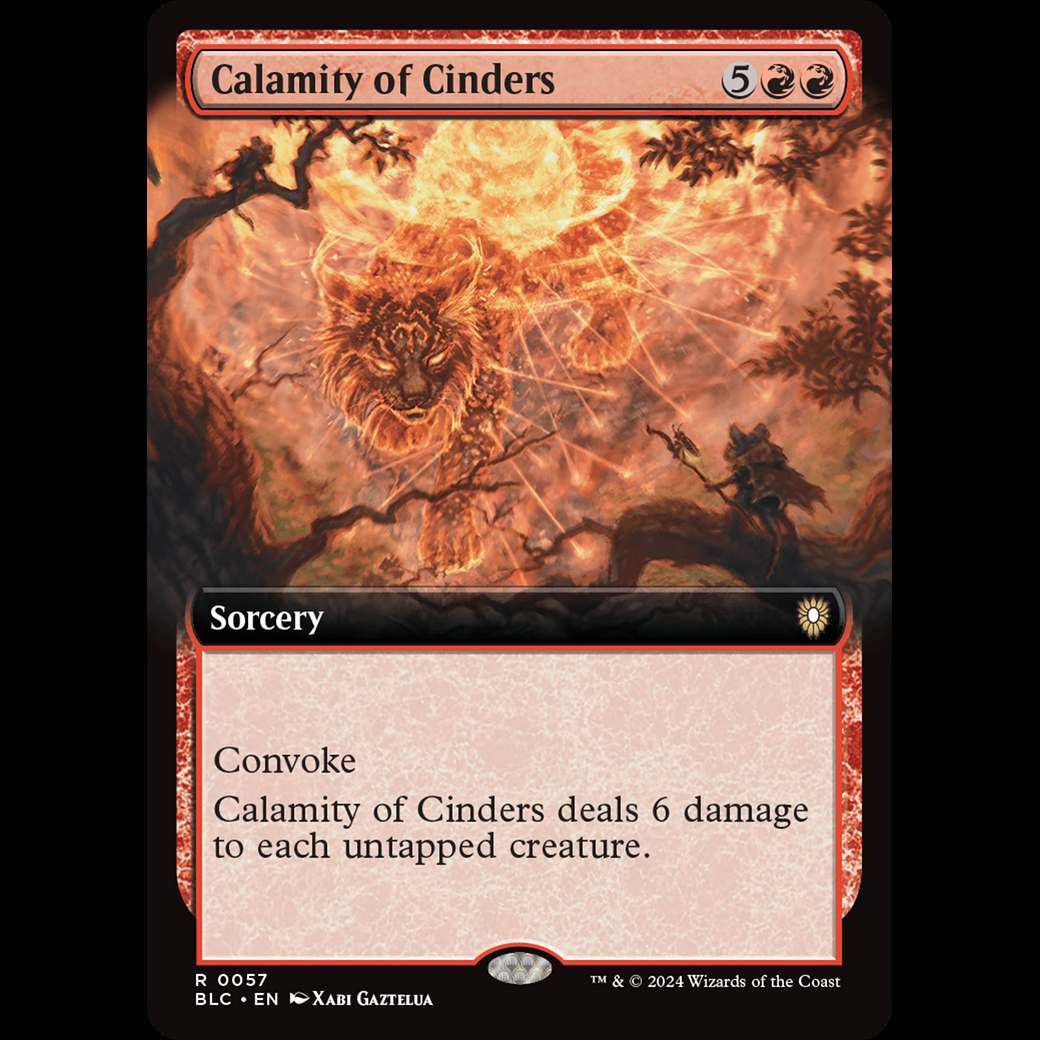 MTG Calamity of Cinders Bloomburrow Commander blc#57 - Madtoyz