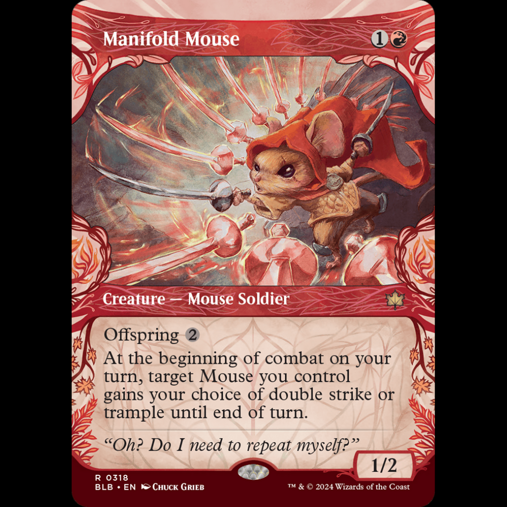 MTG Manifold Mouse Bloomburrow blb#318 - Madtoyz