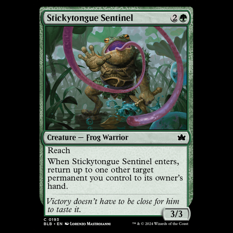 MTG Stickytongue Sentinel Bloomburrow blb#193 - Madtoyz