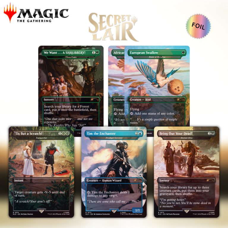 MTG Secret Lair Monty Phyton Holy Grail Vol 1 Foil - Madtoyz