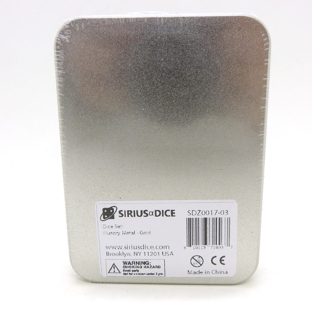 Sirius Dice Illusory Metal Dice Set - Gold D7 D&D - Madtoyz