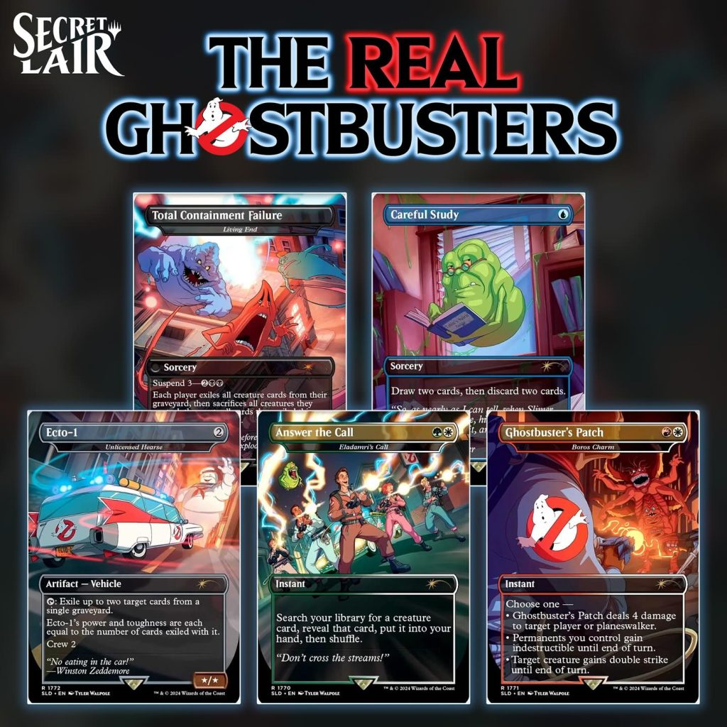 Secret Lair The Real Ghostbusters Rainbow Foil Edition MTG - Madtoyz