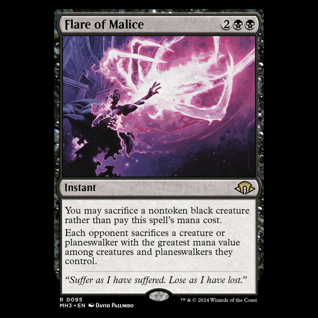 MTG Flare of Malice Modern Horizons 3 mh3#95 - Madtoyz