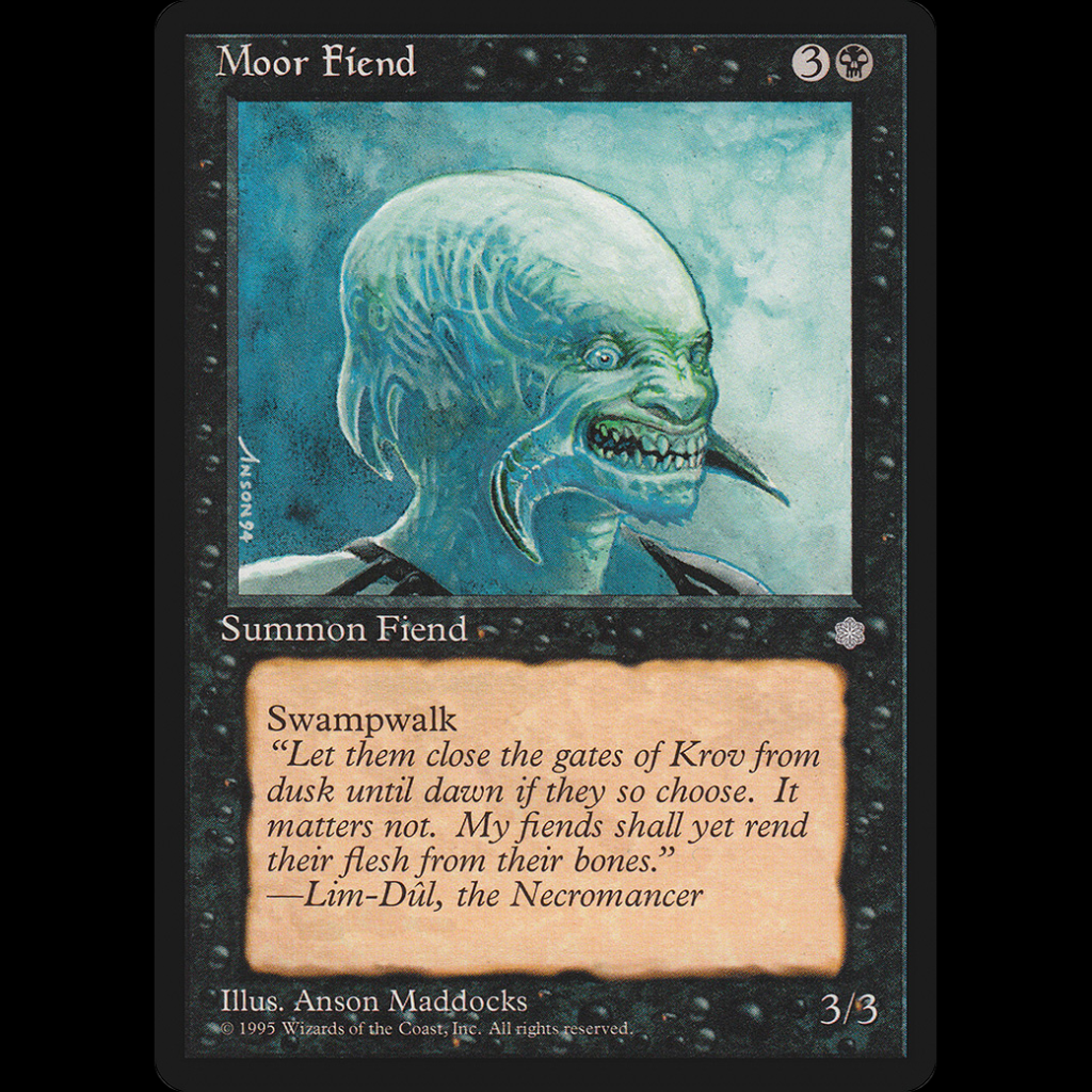 MTG Diablo de los páramos (Moor Fiend) Ice Age ice#153 - Madtoyz