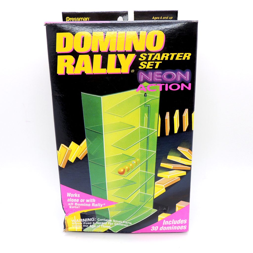 Domino Rally Starters Set Neon Action Pressman 90s - Madtoyz