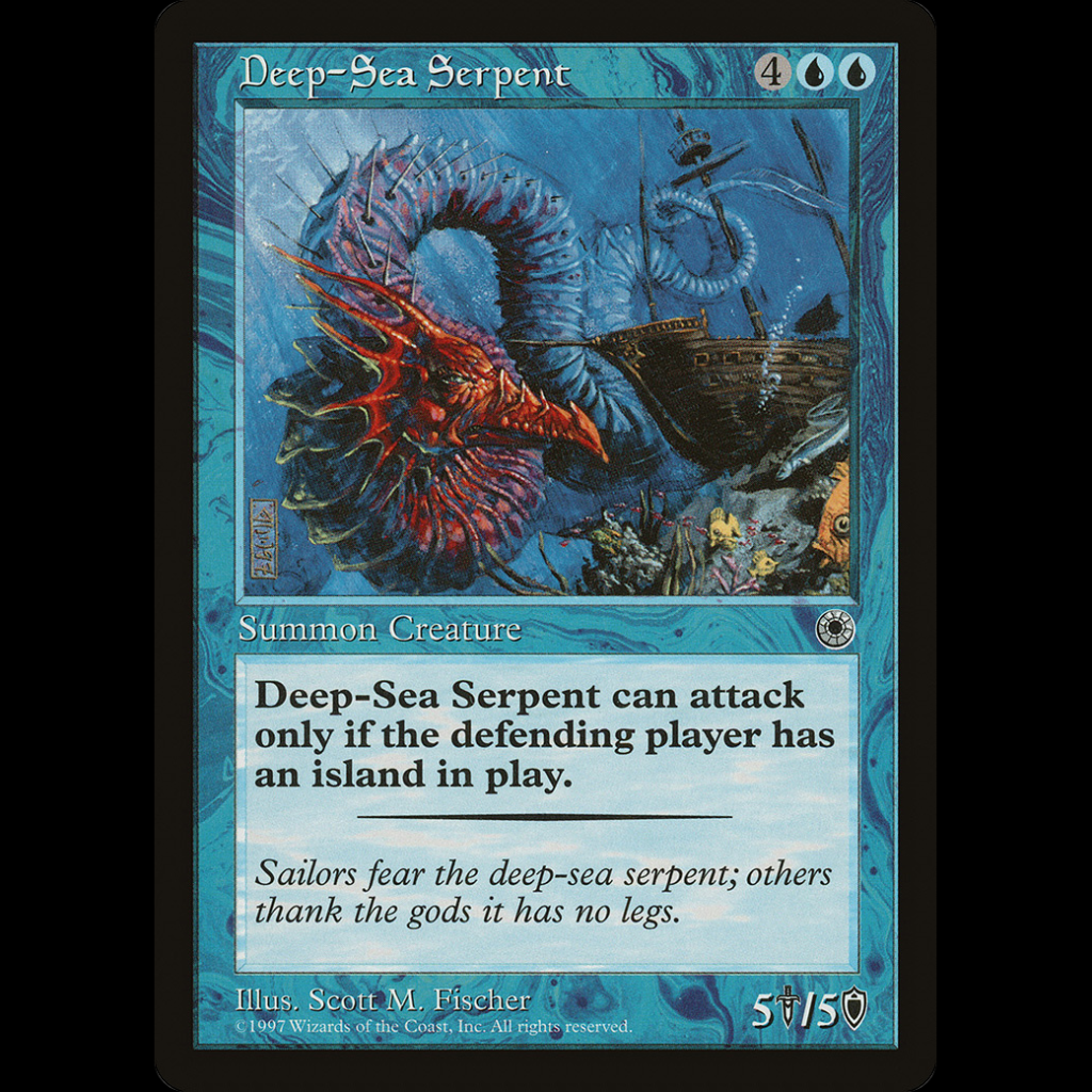 MTG Serpiente de mar abierto (Deep-Sea Serpent) Portal por#51 - Madtoyz