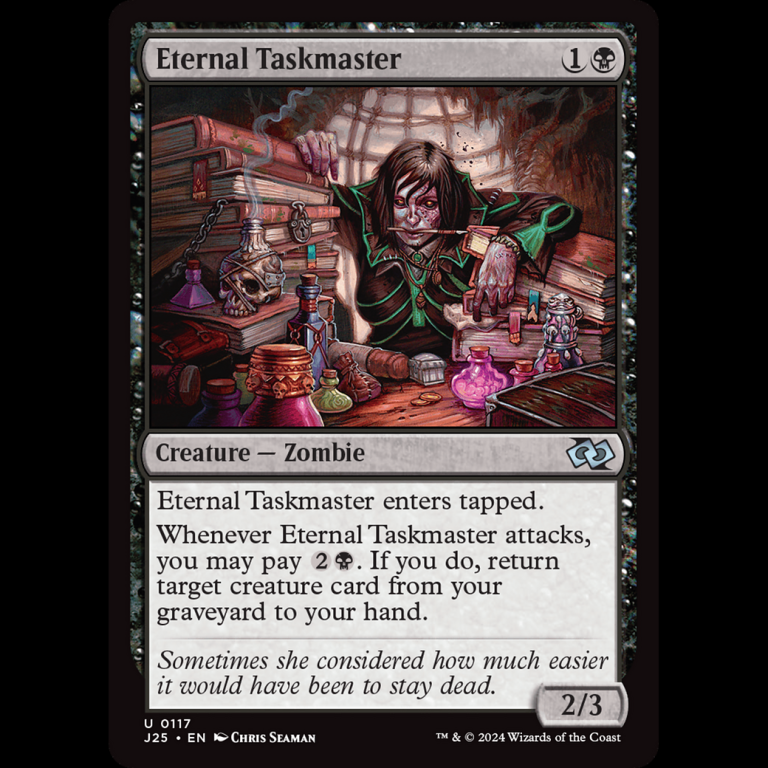 MTG Eternal Taskmaster Foundations Jumpstart j25#117 - Madtoyz
