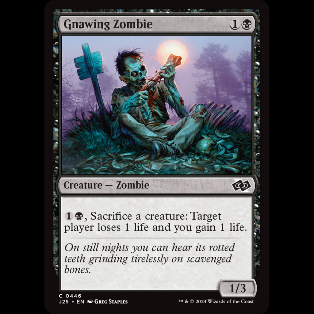 MTG Gnawing Zombie Foundations Jumpstart j25#446 - Madtoyz