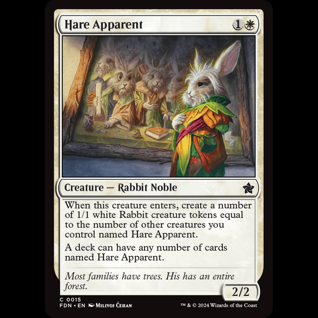 MTG Hare Apparent Foundations fdn#15 - Madtoyz