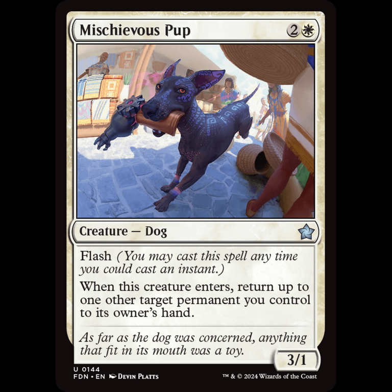 MTG Mischievous Pup Foundations fdn#144 - Madtoyz