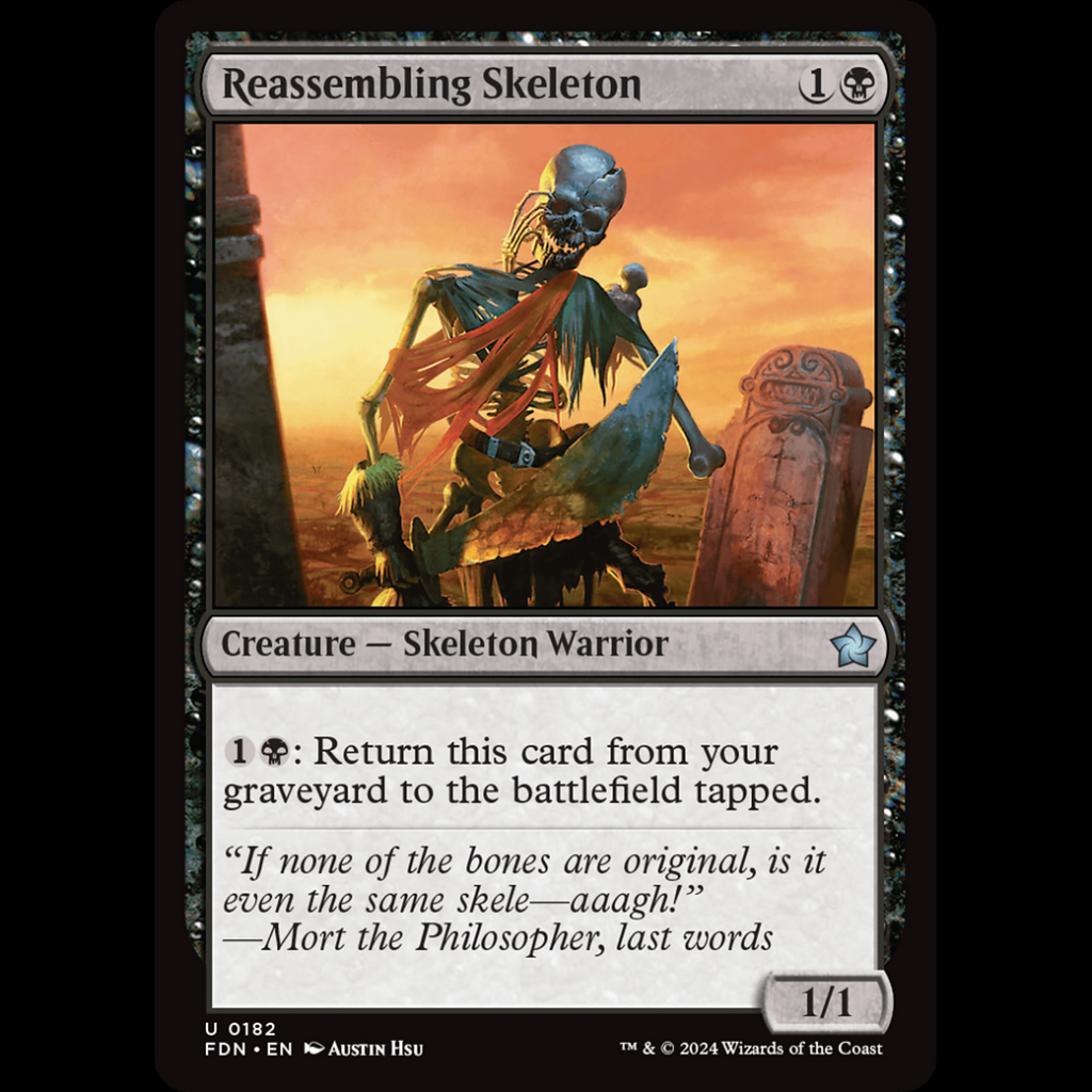 MTG Reassembling Skeleton Foundations fdn#182 - Madtoyz