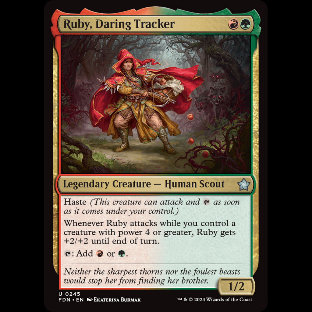 MTG Ruby, Daring Tracker Foundations fdn#245 - Madtoyz