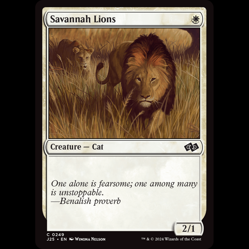 MTG Savannah Lions Foundations Jumpstart j25#249 - Madtoyz