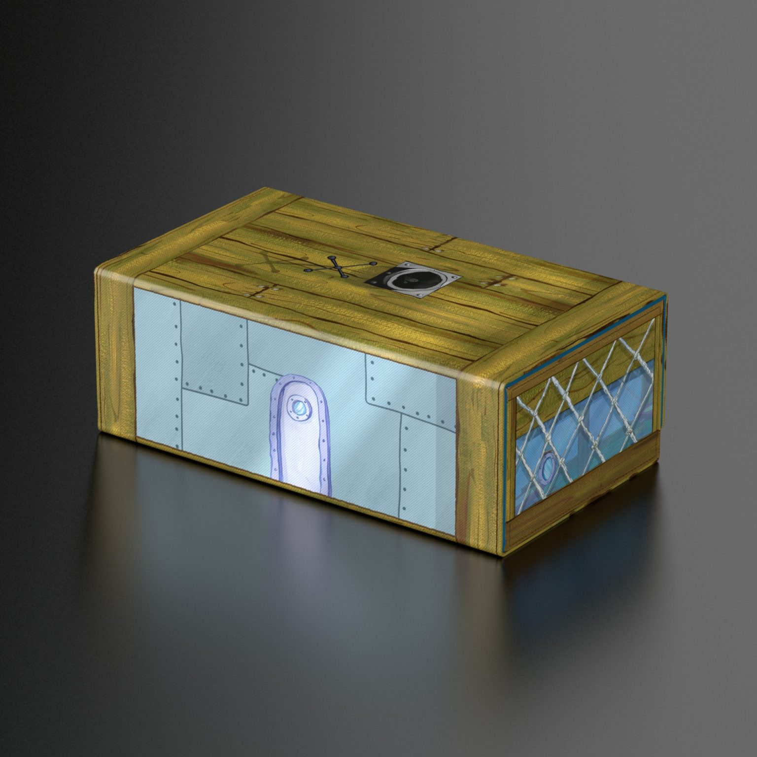 Squaroes Collector Case Bob Esponja Krusty Krab Ultimate Guard - Madtoyz