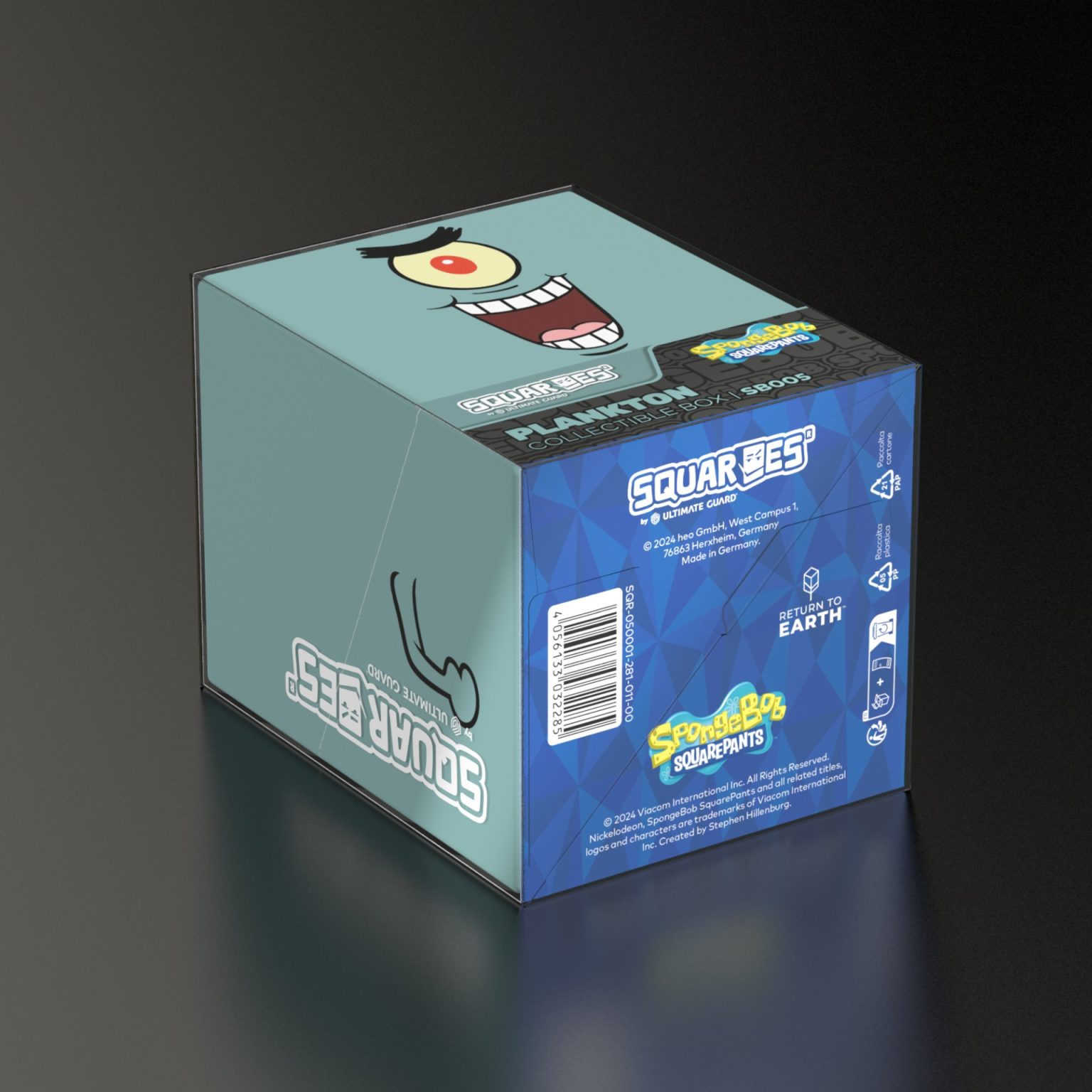 Squaroes Deck Box Bob Esponja Plankton Ultimate Guard - Madtoyz