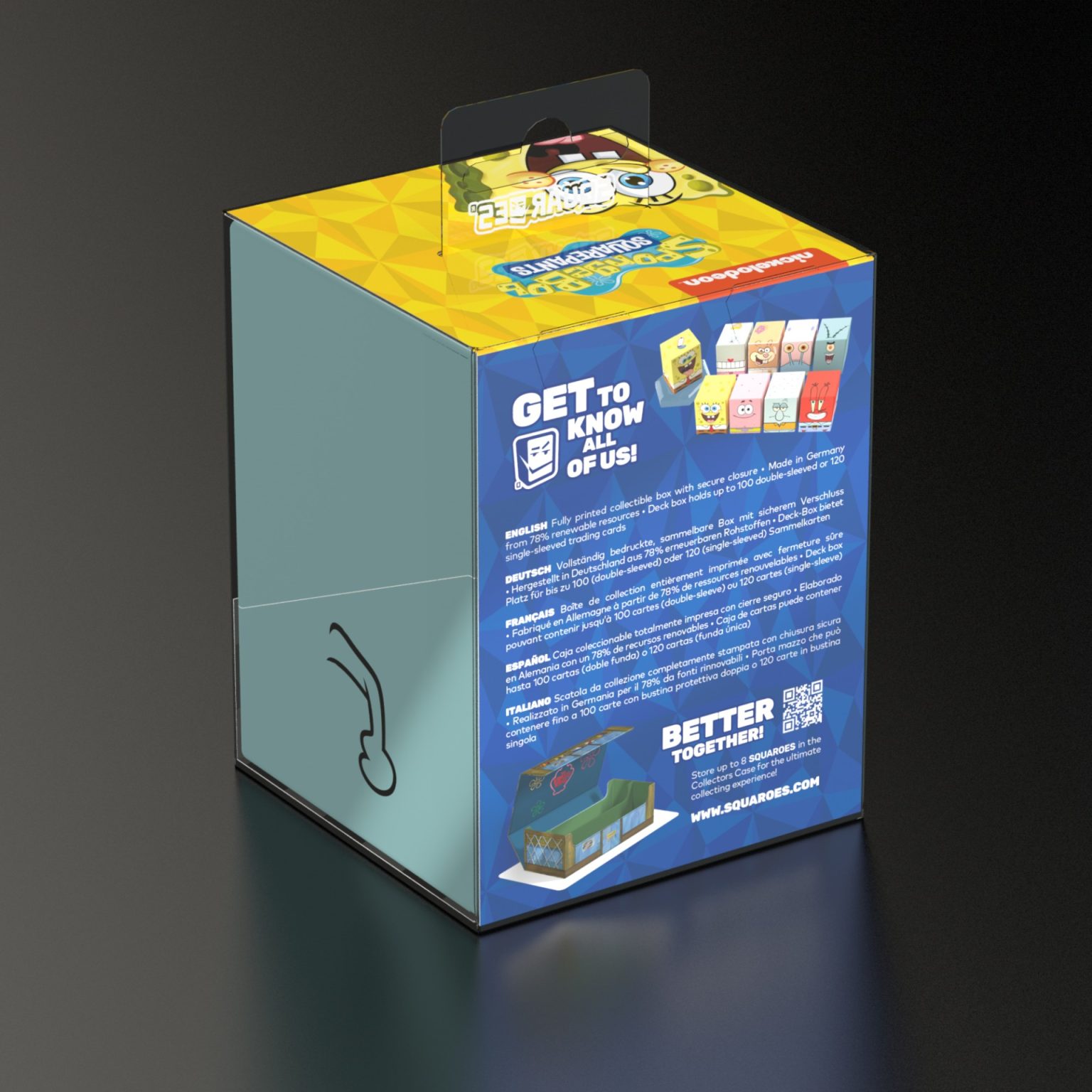 Squaroes Deck Box Bob Esponja Plankton Ultimate Guard - Madtoyz
