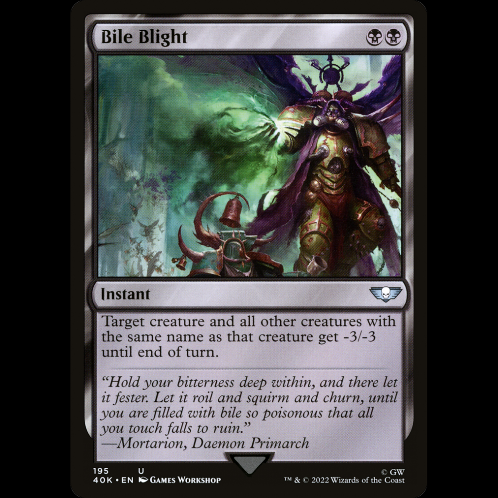 MTG Bile Blight Warhammer 40,000 Commander 40k#195 - Madtoyz