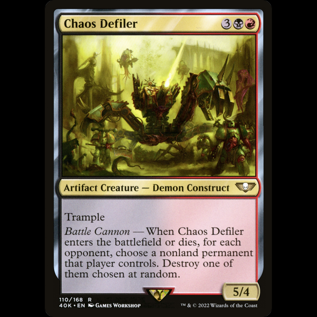 MTG Chaos Defiler Warhammer 40,000 Commander 40k#110 - Madtoyz