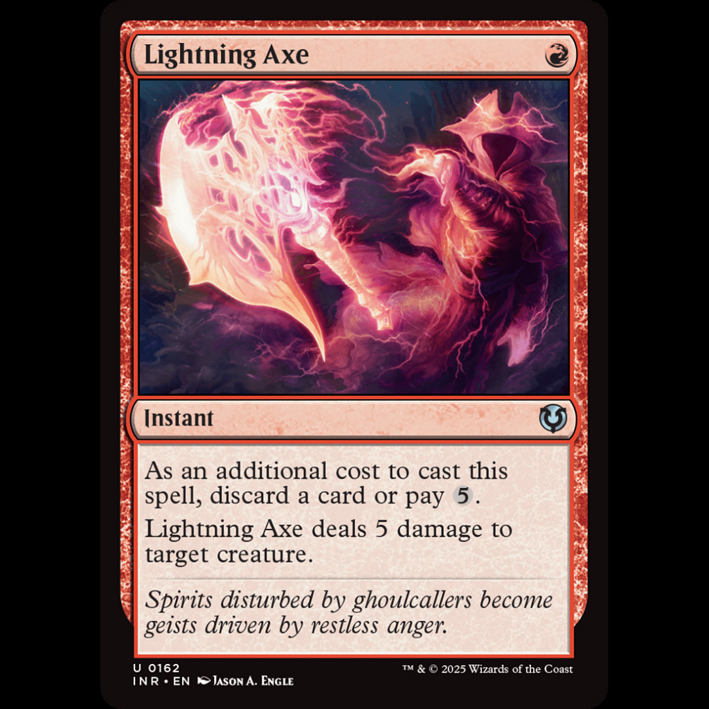 MTG Lightning Axe Innistrad Remastered inr#162 - Madtoyz