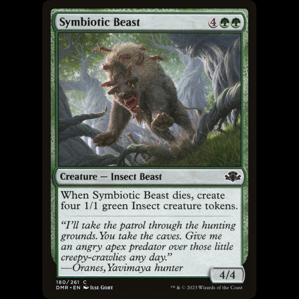 MTG Symbiotic Beast Dominaria Remastered dmr#180 - Madtoyz