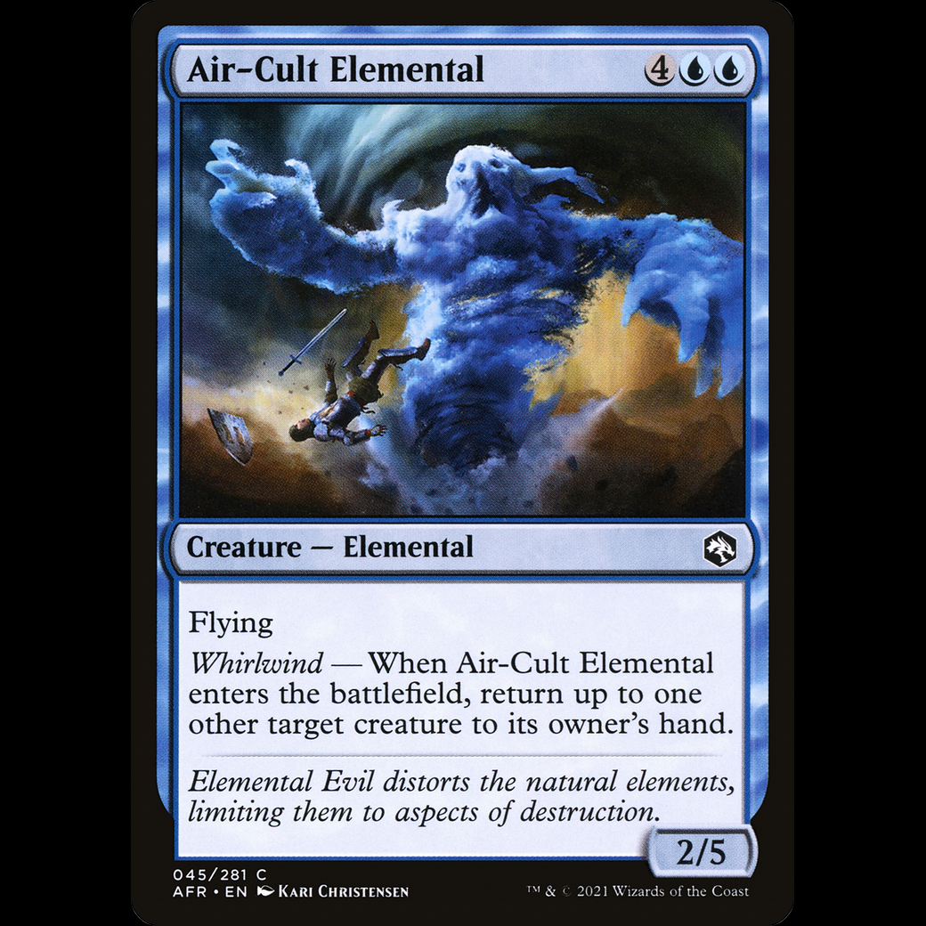 MTG Elemental de la secta del aire (Air-Cult Elemental) Adventures in the Forgotten Realms afr ...