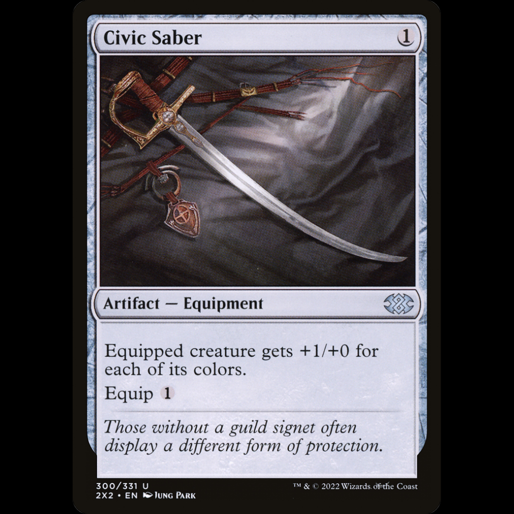 MTG Civic Saber Double Masters 2022 2x2#300 - Madtoyz