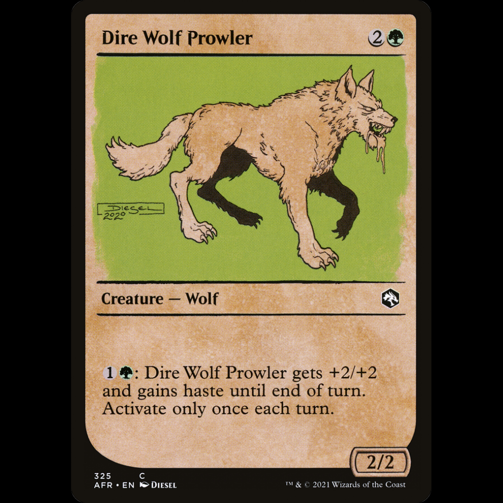 MTG Lobo terrible rondador (Dire Wolf Prowler) Adventures in the ...