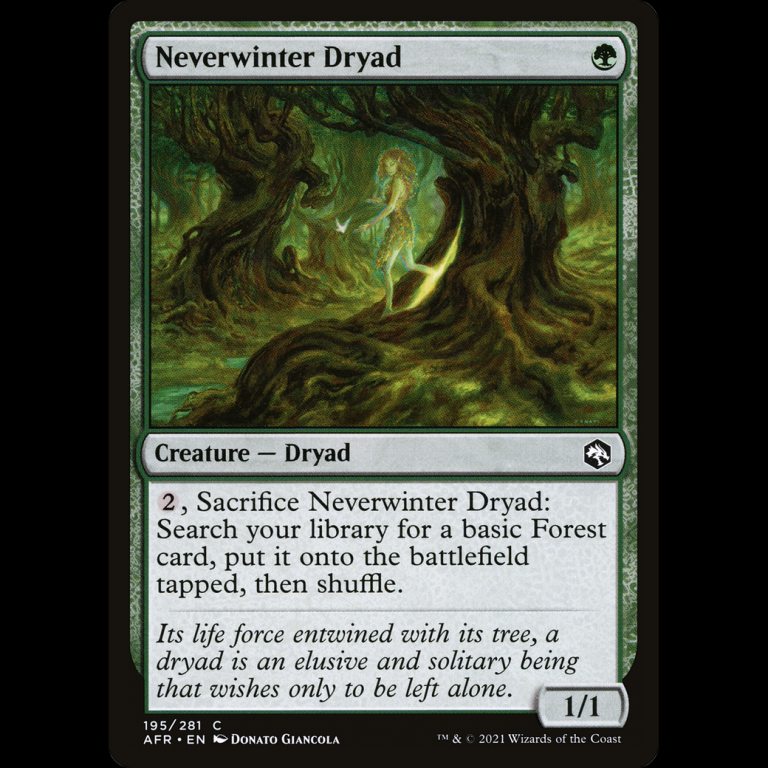 MTG Dríade de Nuncainvierno (Neverwinter Dryad) Adventures in the ...