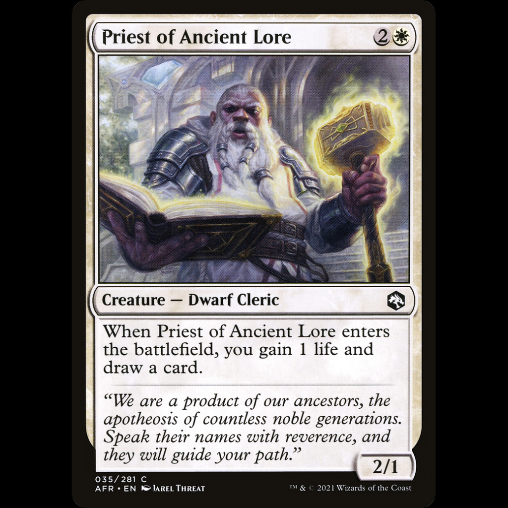 MTG Priest of Ancient Lore Adventures in the Forgotten Realms afr#35 ...