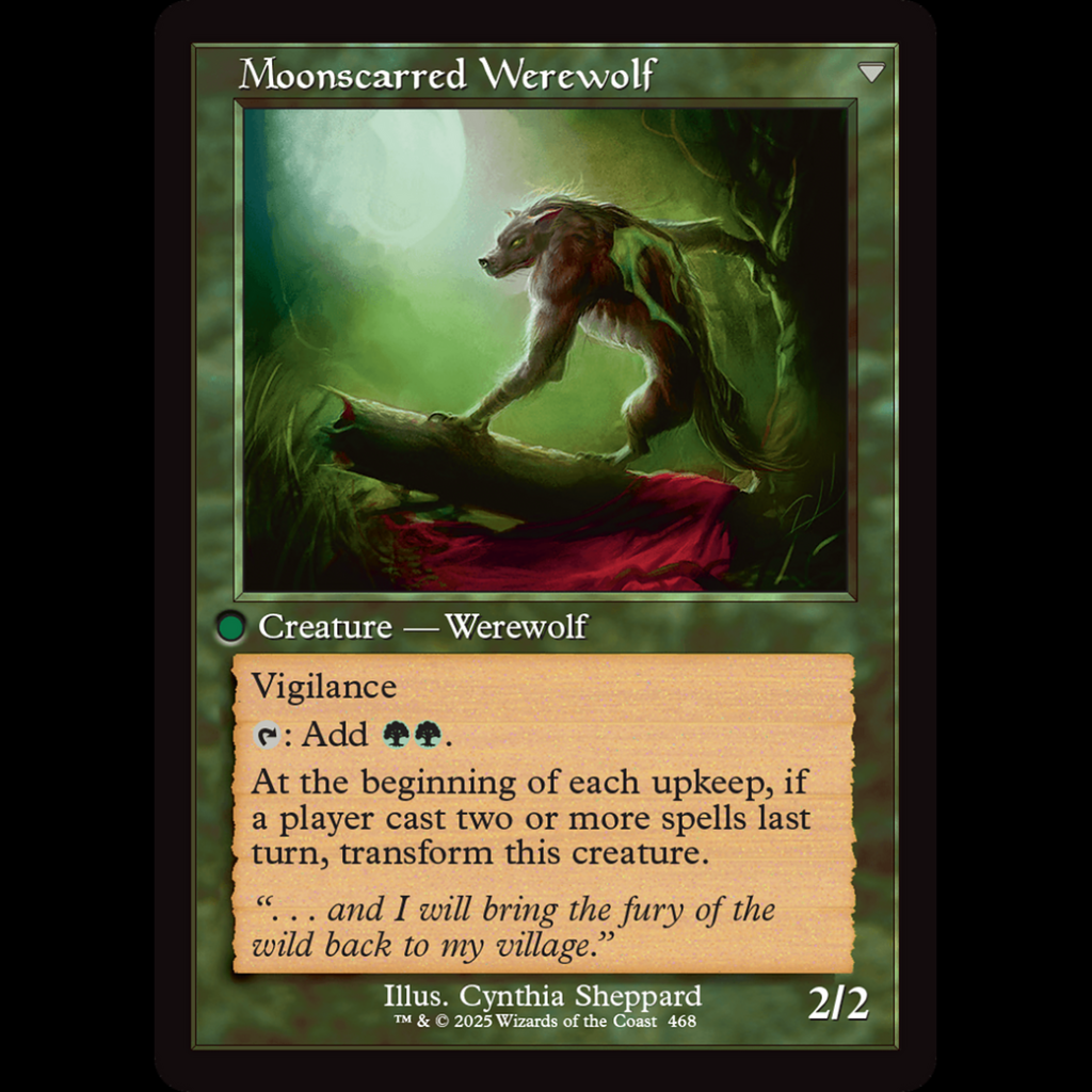 MTG Scorned Villager // Moonscarred Werewolf Innistrad Remastered inr ...