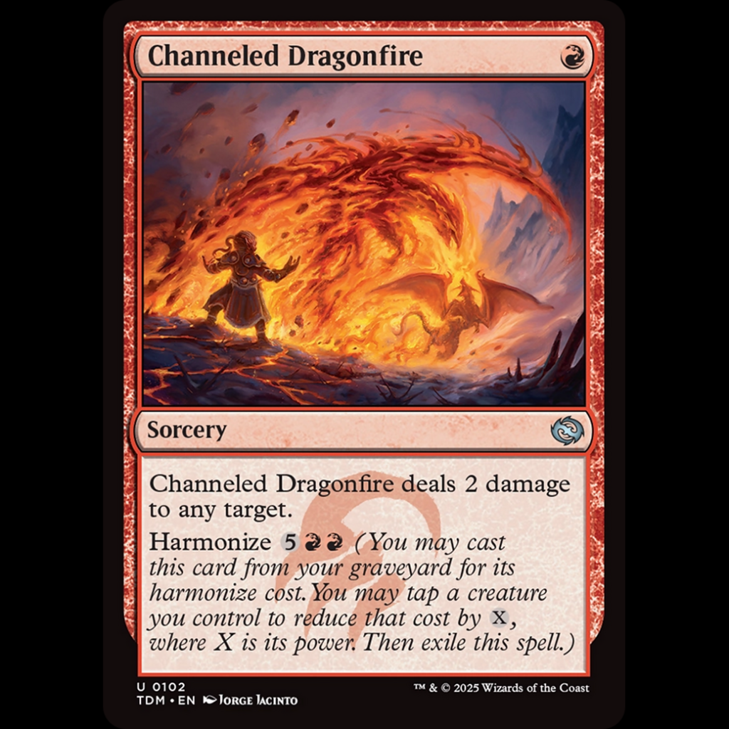 MTG Channeled Dragonfire Tarkir: Dragonstorm tdm#102 - Madtoyz