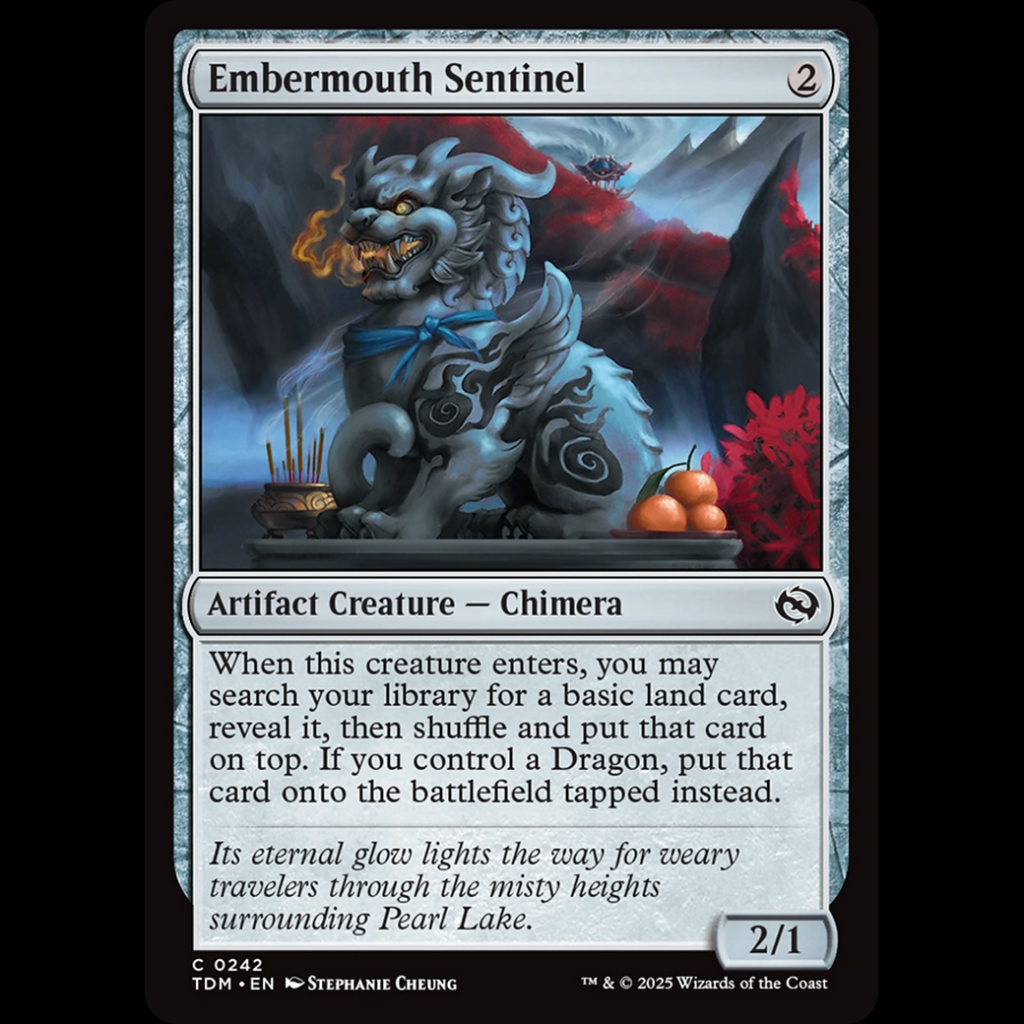 MTG Embermouth Sentinel Tarkir: Dragonstorm tdm#242 - Madtoyz
