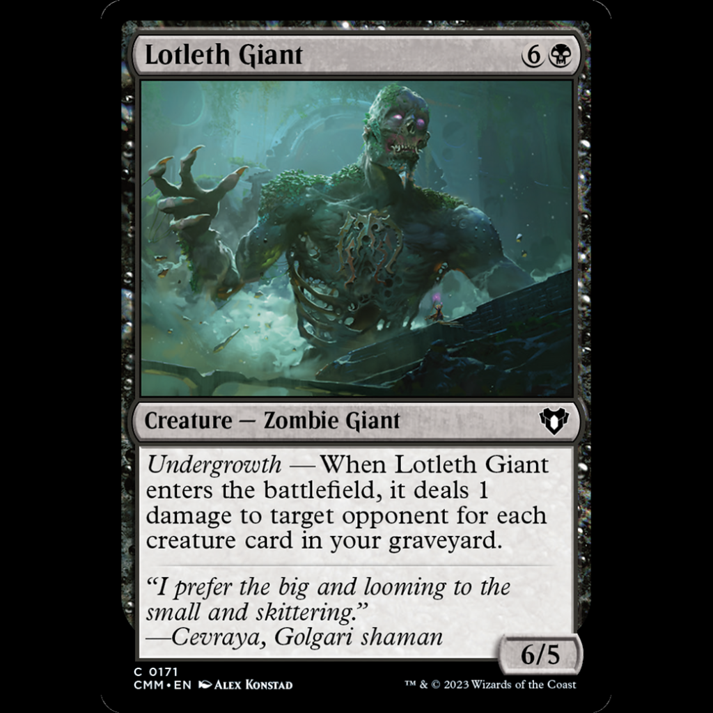 MTG Lotleth Giant Commander Masters cmm#171 - Madtoyz