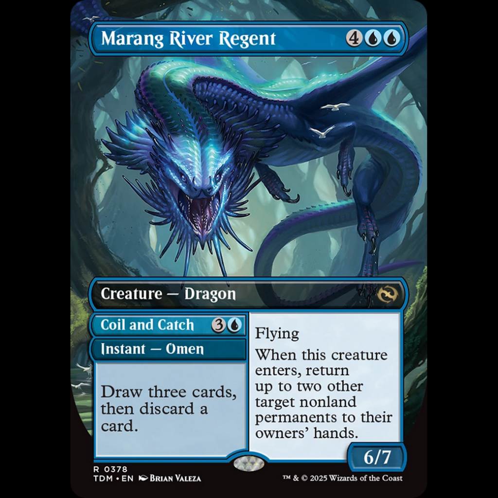 MTG Marang River Regent // Coil and Catch // Marang River Regent Tarkir: Dragonstorm tdm#378 ...