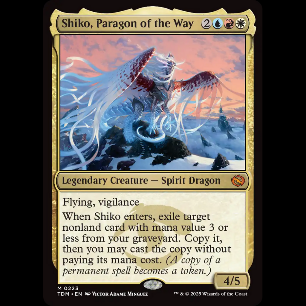 MTG Shiko, Paragon of the Way Tarkir: Dragonstorm tdm#223 - Madtoyz