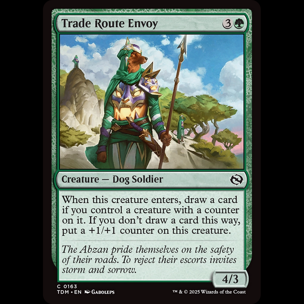 MTG Trade Route Envoy Tarkir: Dragonstorm tdm#163 - Madtoyz