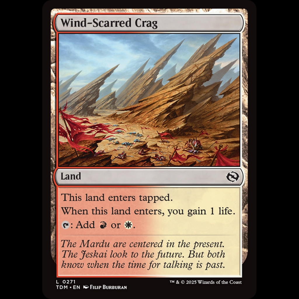MTG Wind-Scarred Crag Tarkir: Dragonstorm tdm#271 - Madtoyz