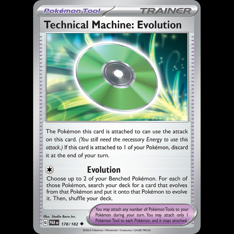 Pokemon TCG Technical Machine: Evolution - Paradox Rift NM sv4-178 ...