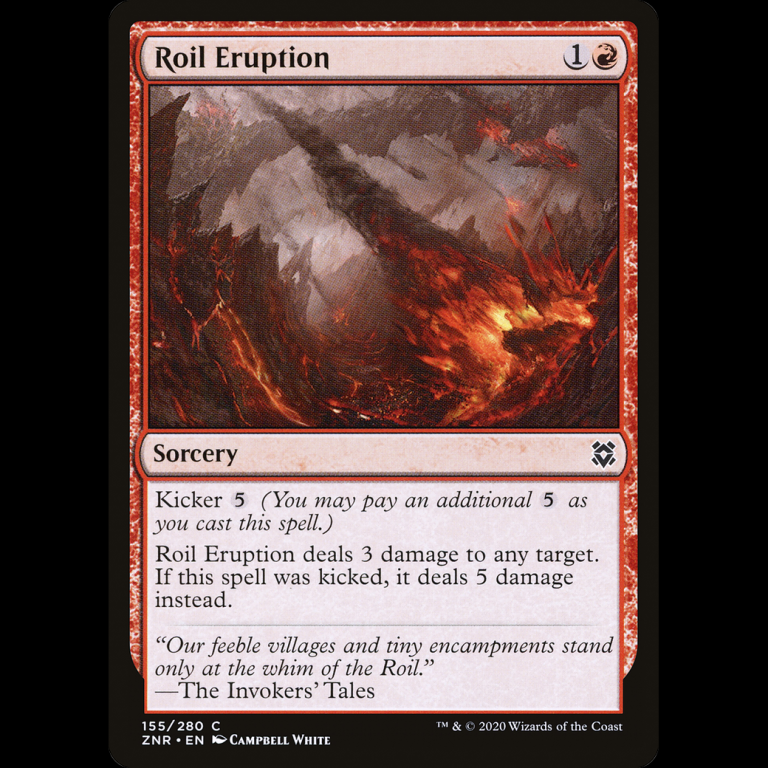 MTG Erupción de la Turbulencia (Roil Eruption) Zendikar Rising znr#155 ...