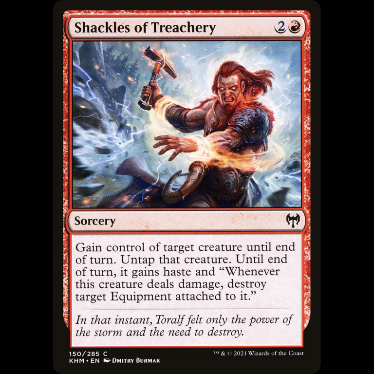 MTG Grilletes de la traición (Shackles of Treachery) Kaldheim khm#150 ...