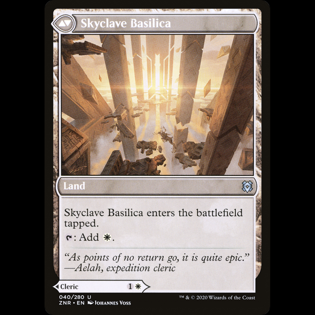 MTG (Skyclave Cleric // Skyclave Basilica) Zendikar Rising znr#40 - Madtoyz