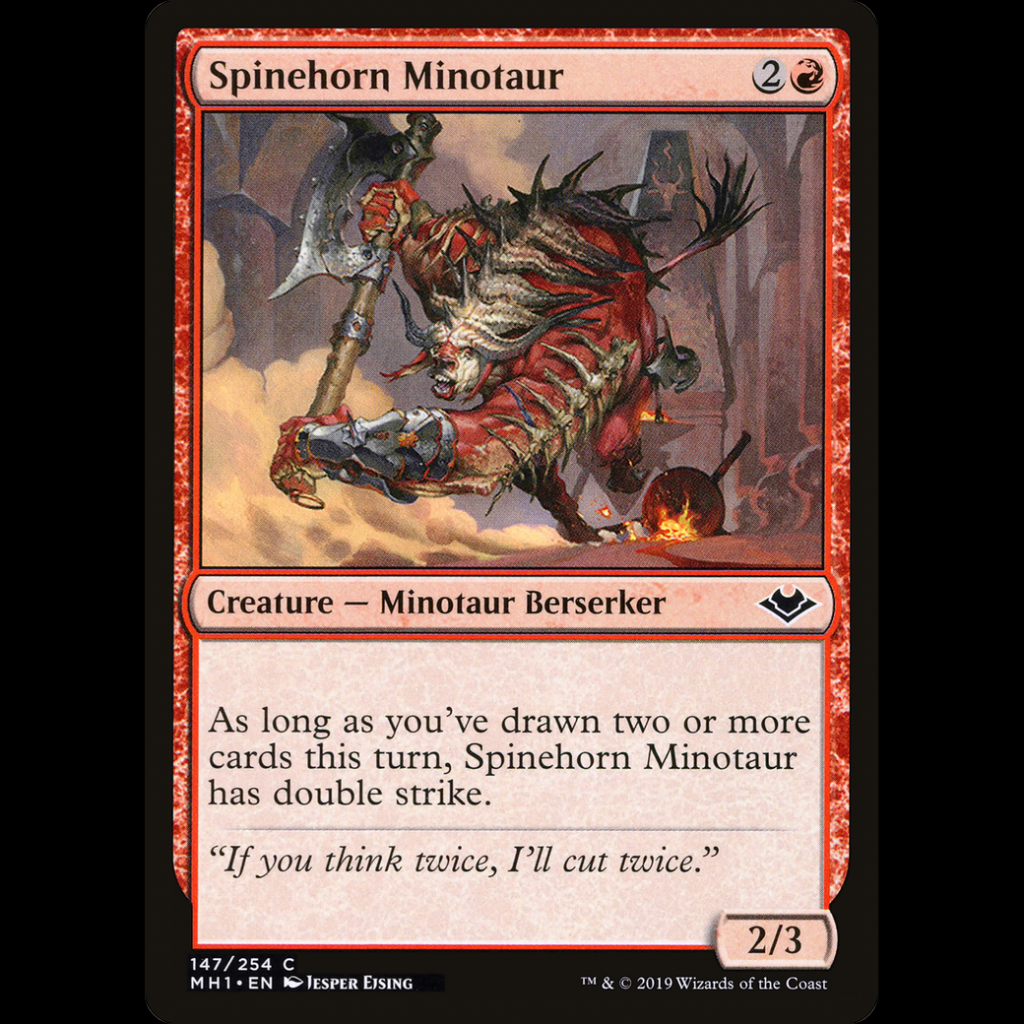 MTG Spinehorn Minotaur Modern Horizons mh1#147 - Madtoyz
