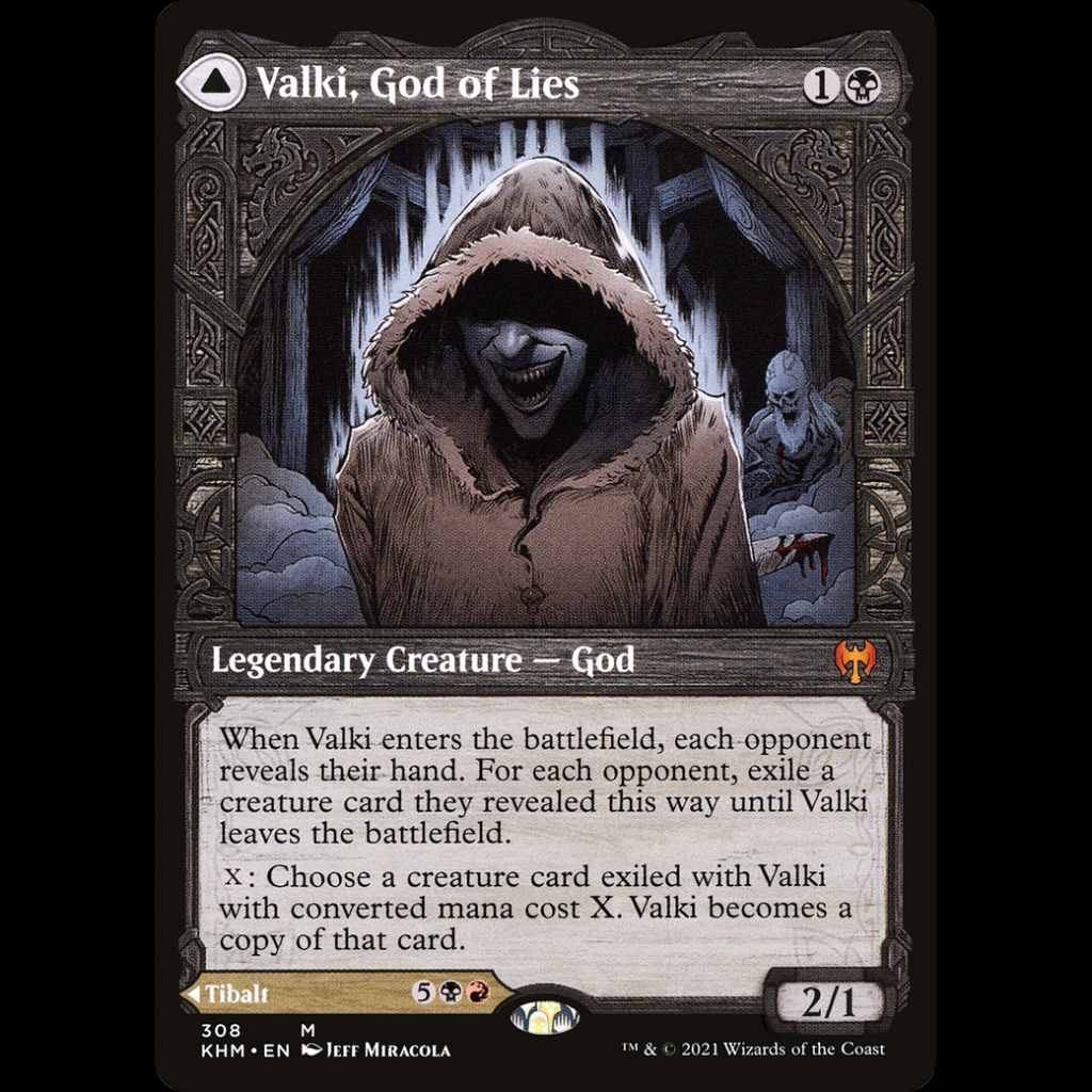 MTG (Valki, God of Lies // Tibalt, Cosmic Impostor) Kaldheim khm#308 ...