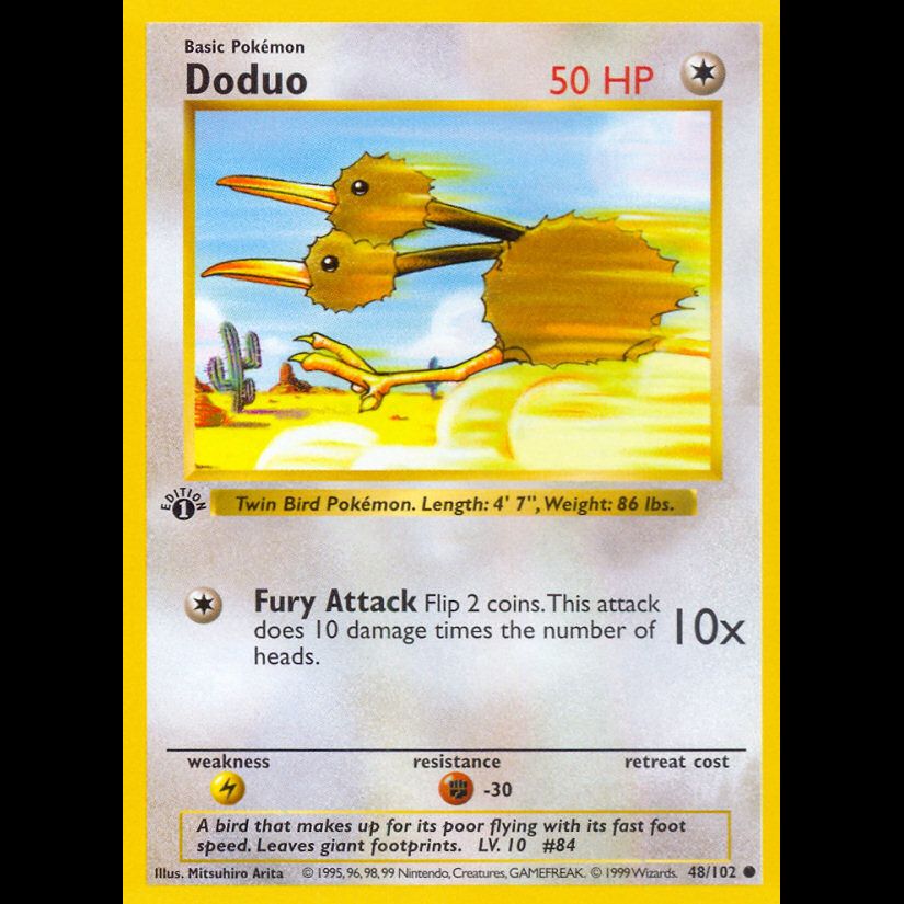 Pokemon TCG Doduo - Base ESP base1-48 - Madtoyz