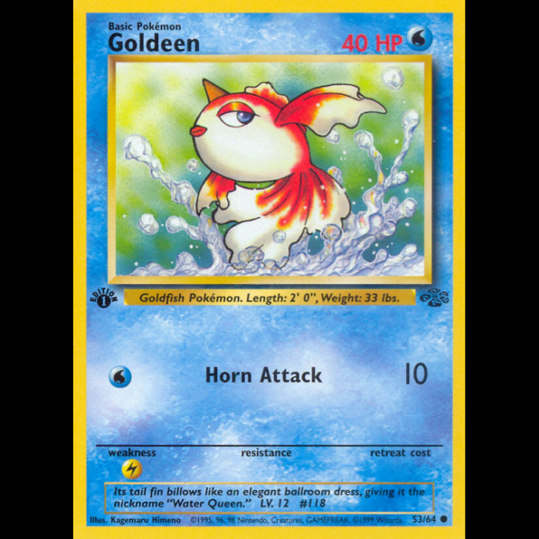 Pokemon TCG Goldeen - Jungle ESP base2-53 1stEdition - Madtoyz