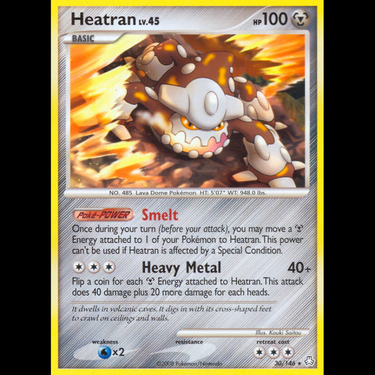 Pokemon TCG Heatran - Legends Awakened dp6-30 - Madtoyz