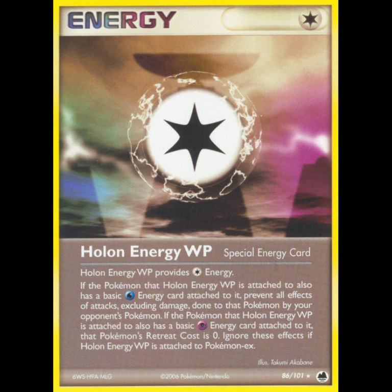 Pokemon TCG Holon Energy WP - Dragon Frontiers ex15-86 - Madtoyz